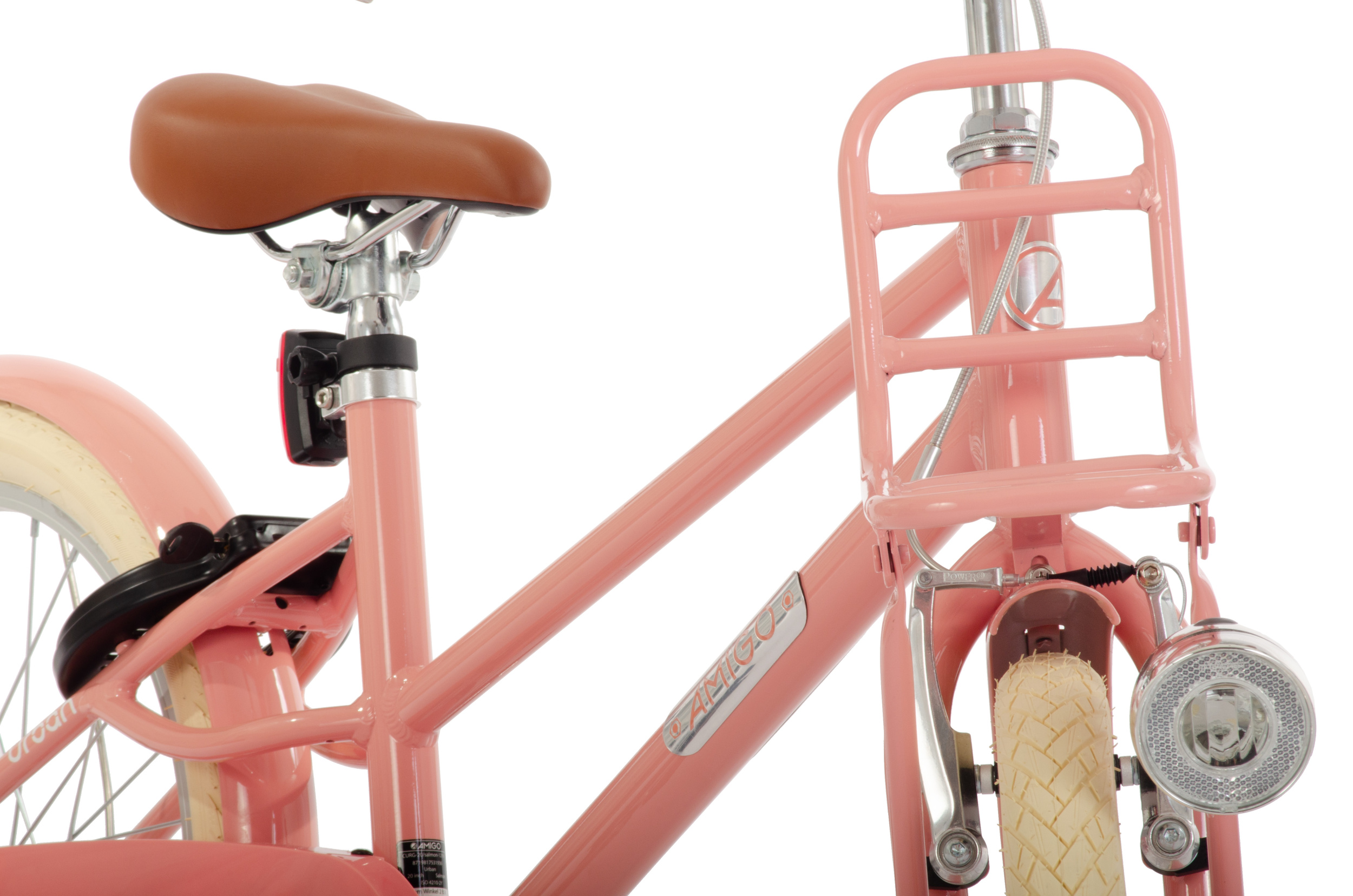 AMIGO Urban Aluminium Frame-S 26 Inch Girls Coaster Brake Salmon ...