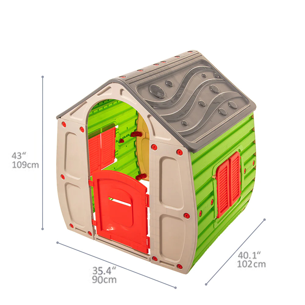 Starplay Magical Playhouse Junior 102 x 90 x 109 cm Gray/White/Green ...