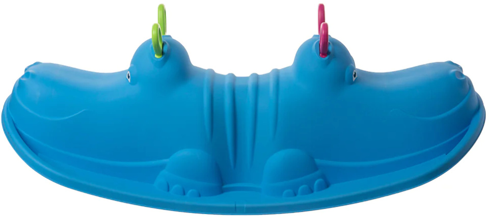 Starplay Hippo Rocker for 1 to 3 Children 103 cm Blue - Internet-Toys